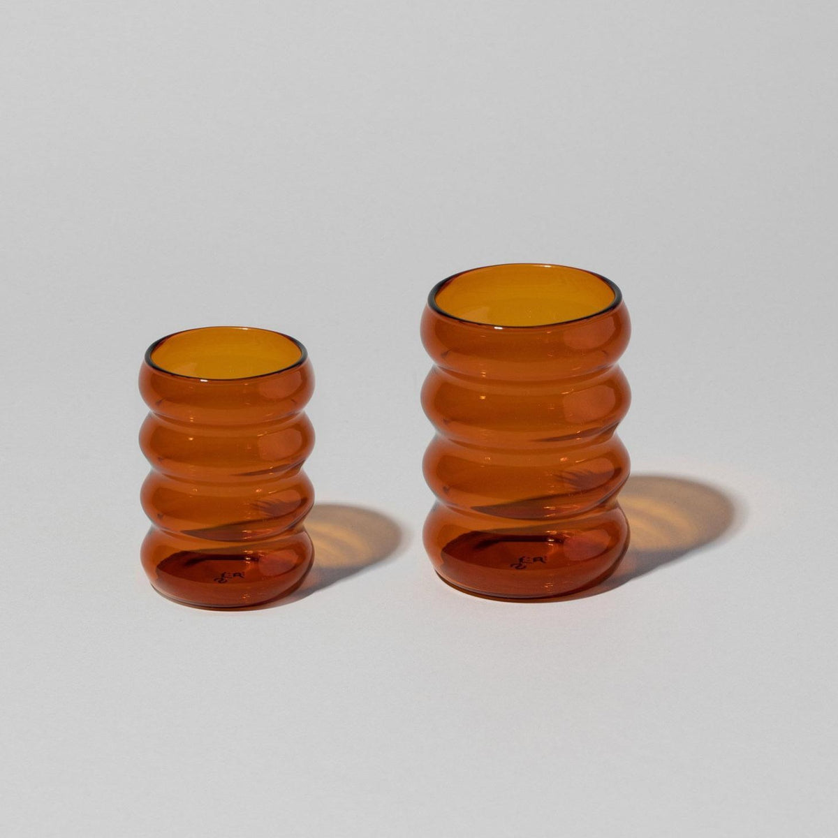 Ripple Glass - Amber - Small by Sophie Lou Jacobsen